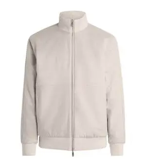 Marco Pescarolo Cashmere-blend Reversible Bomber Jacket - Ivory