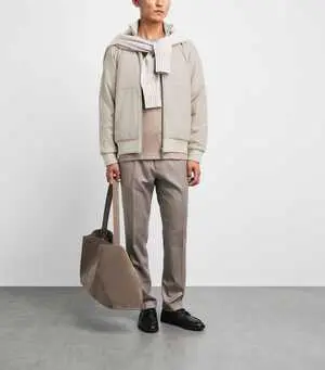 Marco Pescarolo Cashmere-blend Reversible Bomber Jacket