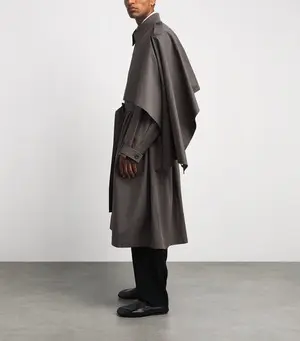Issey Miyake Overlap Trench Coat