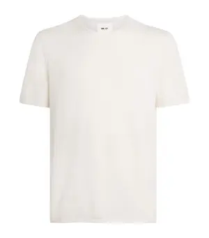 NN.07 Organic Cotton-cashmere Bari T-shirt - Ivory