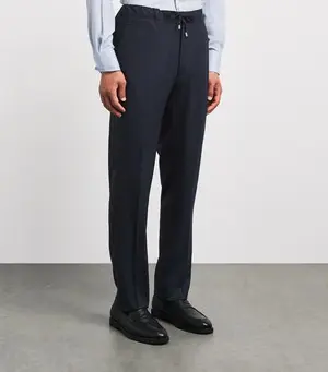 FIORONI CASHMERE Virgin Wool Straight Chinos
