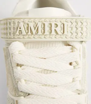 Amiri Leather Snakeskin-effect Skyline Ma Sneakers
