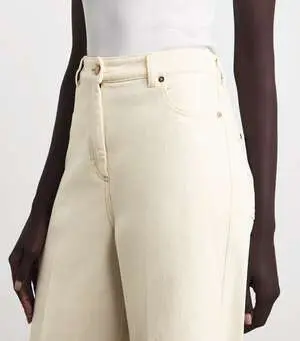 Agnona Cotton-cashmere Straight Jeans