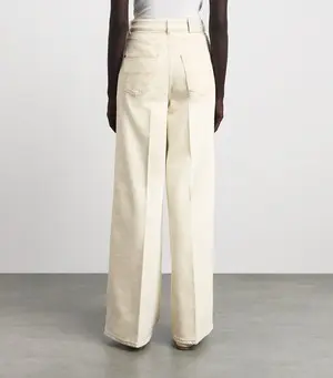 Agnona Cotton-cashmere Straight Jeans