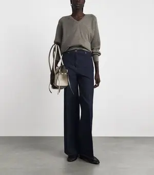 Agnona Cotton-cashmere Straight Jeans