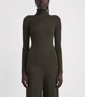 Agnona Cashmere-wool-silk Corteccia Stitch Top