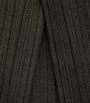 Agnona Cashmere-wool-silk Corteccia Stitch Top