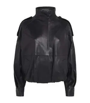 Almada Label Leather Mija Bomber Jacket