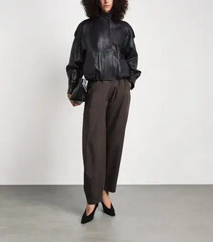 Almada Label Leather Mija Bomber Jacket
