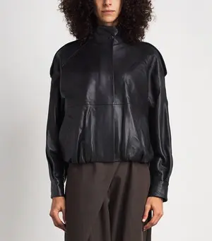 Almada Label Leather Mija Bomber Jacket
