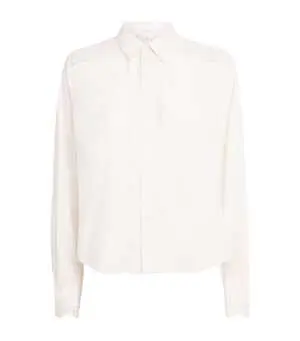 MOTHER Cotton The Headup Honey Blouse