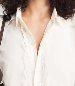 MOTHER Cotton The Headup Honey Blouse