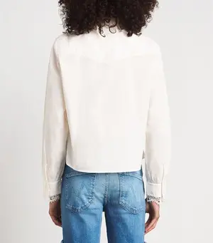 MOTHER Cotton The Headup Honey Blouse