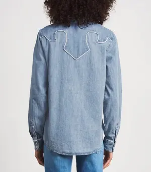 MOTHER Cotton The Country Exes Denim Shirt