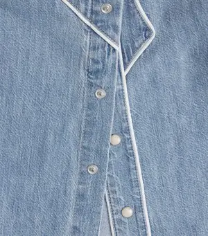 MOTHER Cotton The Country Exes Denim Shirt