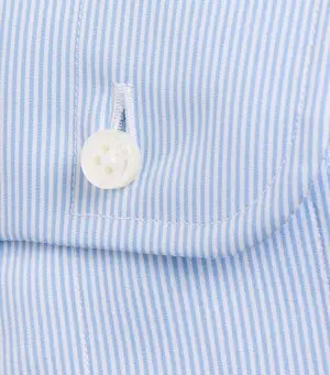 BARBA NAPOLI Cotton Stripe Slim Shirt