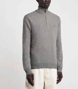 Polo Ralph Lauren Wool Polo Pony Quarter-zip Sweater