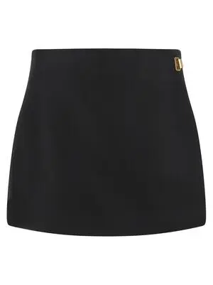 BALENCIAGA Balenciaga Wool Silk Wallet Skort