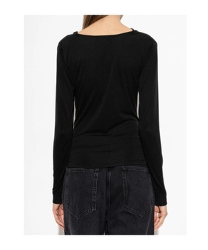 ALLSAINTS Chain Detail Offshoulder Long Sleeve Top