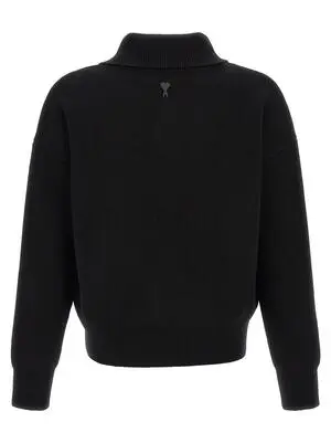 AMI Paris De Cœur Patch Sweater
