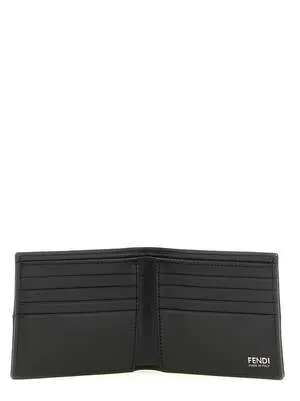 Fendi Ff Jacquard Wallet - Black