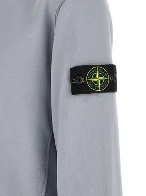 Stone Island Crewneck Sweatshirt With Badge Detail - Gray