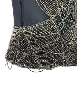 Attico Jewel Embroidery Top - Blue