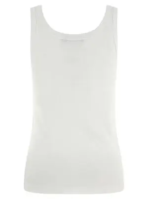 Dolce & Gabbana Logo Patch Tank Top - White