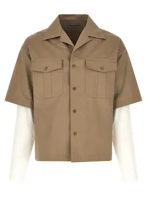 Balenciaga Double-layer Shirt - Cream