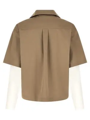 Balenciaga Double-layer Shirt - Cream