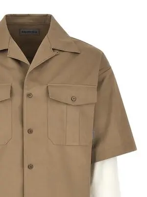 Balenciaga Double-layer Shirt - Cream
