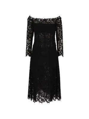 Fendi Macramé Lace Midi Dress