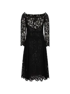 Fendi Macramé Lace Midi Dress