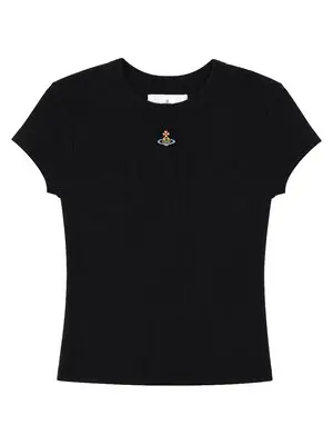 VIVIENNE WESTWOOD T-shirt Cropped Con Logo