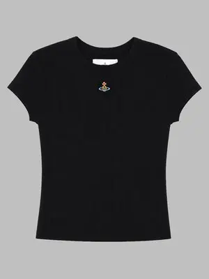 VIVIENNE WESTWOOD T-shirt Cropped Con Logo