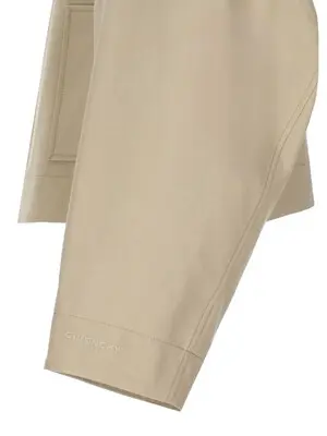 Givenchy Caban Cropped In Cotone E Lana - Beige