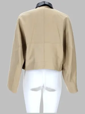 Givenchy Caban Cropped In Cotone E Lana - Beige