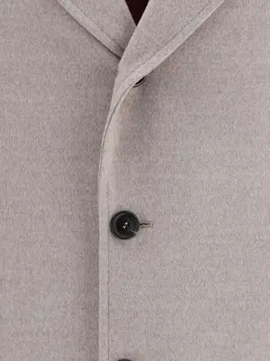 Brunello Cucinelli Single-breasted Knee-length Wool Coat With Notch Lapels