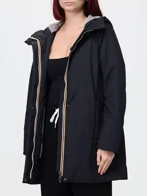 K-WAY Sophie Short Hooded Jacket, Padded And Waterproof In Technical Fabric
