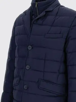 Herno Short Quilted Down Jacket In Ultralight Nylon With High Neck And Lapels