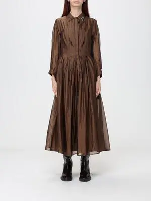 Max Mara Jewel-embroidered Silk Organza Midi Chemisier Dress