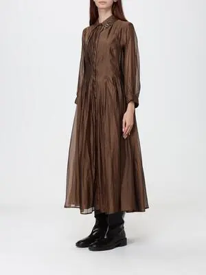 Max Mara Jewel-embroidered Silk Organza Midi Chemisier Dress