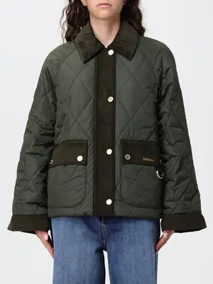 Barbour Kilnwick Quilted Technical Fabric Jacket With Velvet Collar