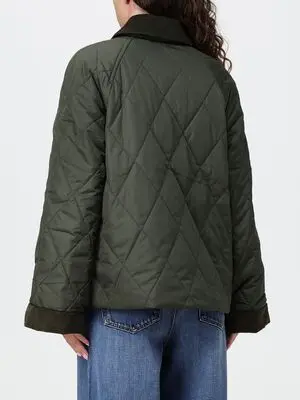 Barbour Kilnwick Quilted Technical Fabric Jacket With Velvet Collar