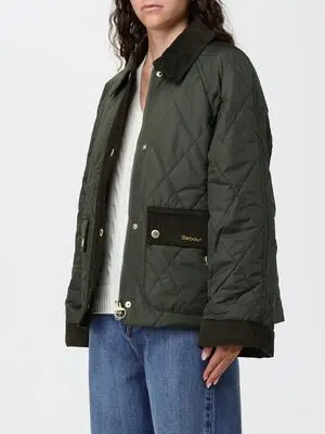 Barbour Kilnwick Quilted Technical Fabric Jacket With Velvet Collar
