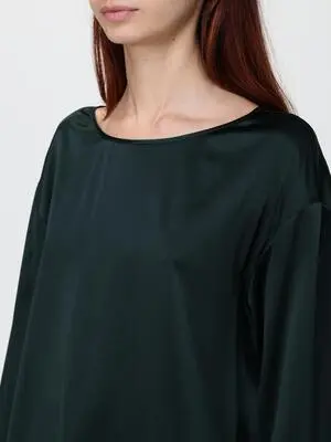 Emporio Armani Slim Fit Long-sleeved Crêpe Blouse - Green