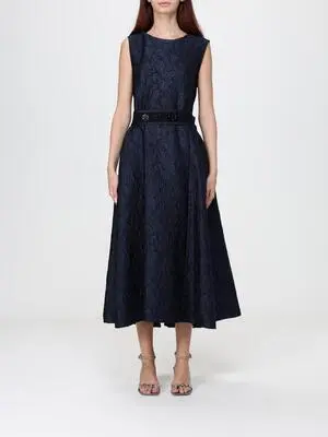 Max Mara Abstract Jacquard A-line Midi Dress For Ceremonies