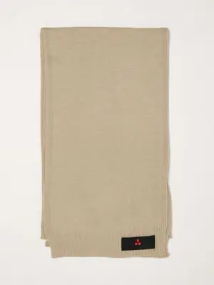Peuterey Solid Colour Wool And Cashmere Blend Scarf - Beige