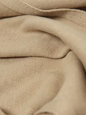 Peuterey Solid Colour Wool And Cashmere Blend Scarf - Beige