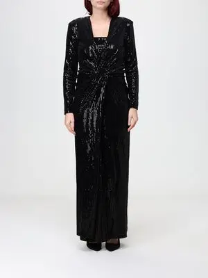 SIMONA CORSELLINI V-neck Sequin-embellished Sheath Mini Dress